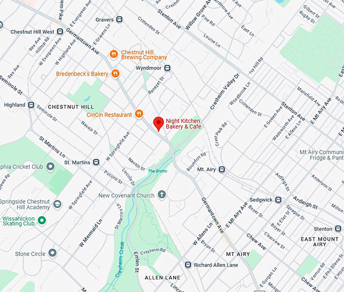 16. night kitchen bakery & cafe map