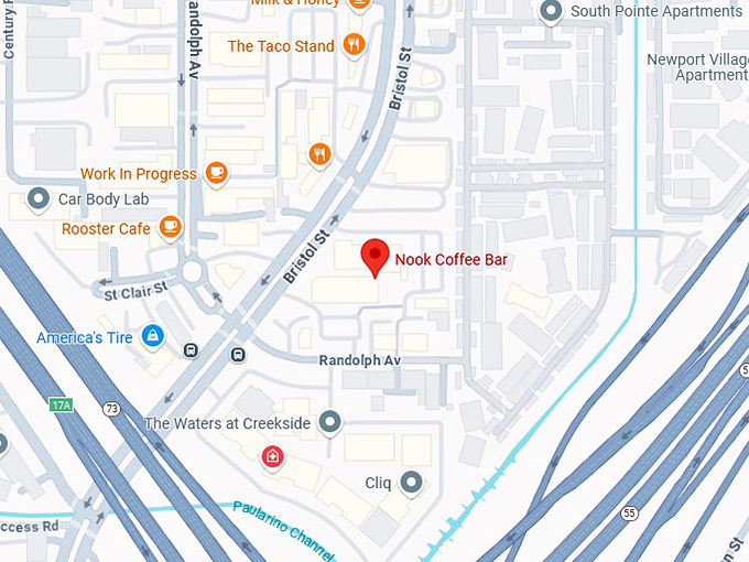 16. nook coffee bar map