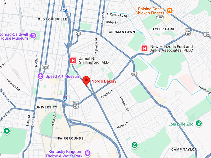 16. nord's bakery map