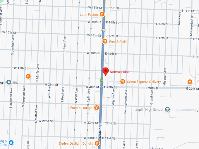 16. norma's diner map