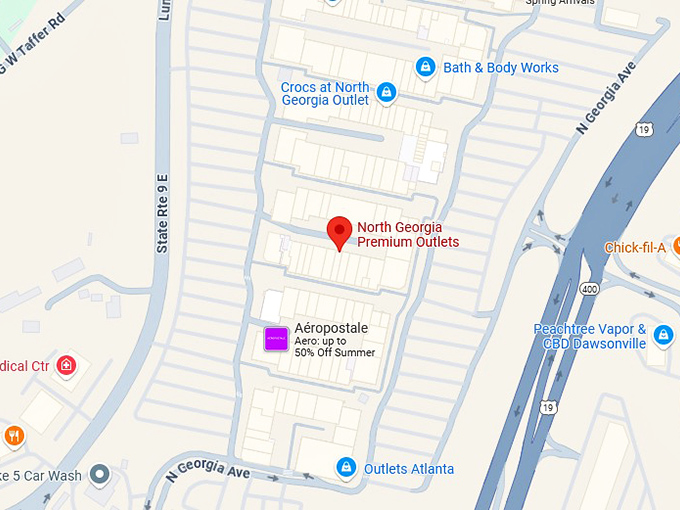 16. north georgia premium outlets map
