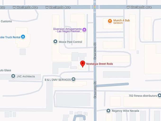 nostalgia street rods map