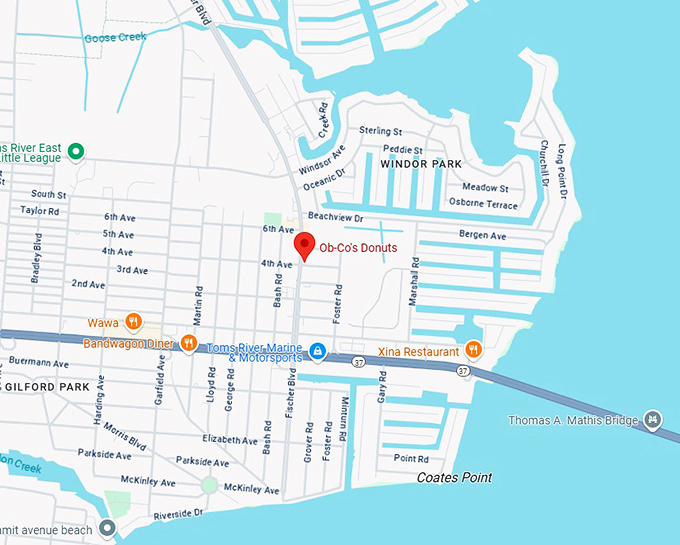 16. ob co's donuts map