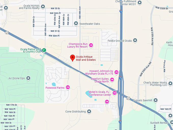 16. ocala antique mall and estates map