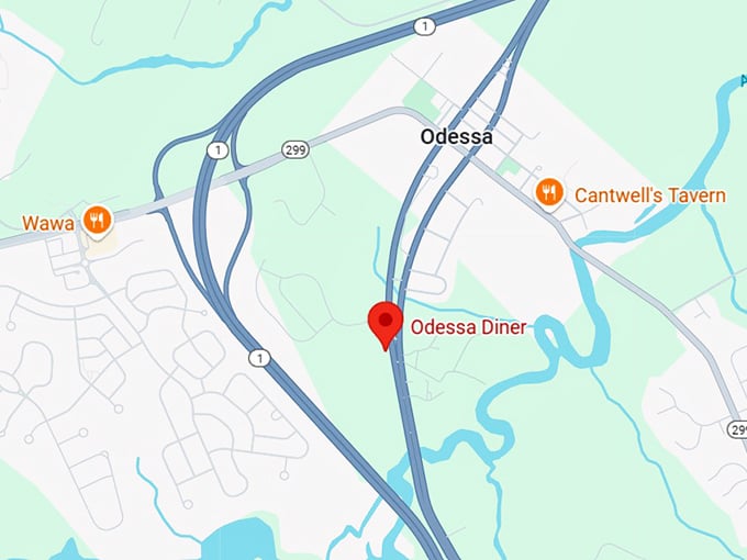 odessa diner map