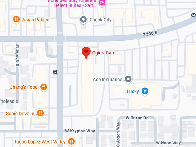 16. ogie's cafe map