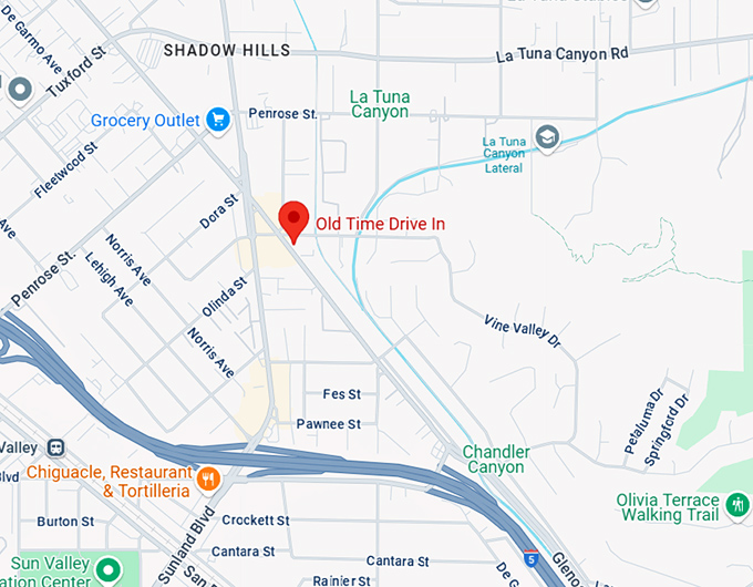 16. old time drive in map