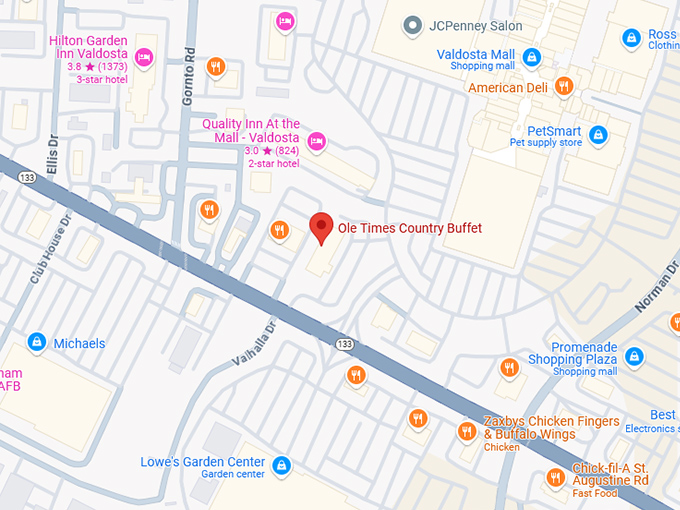 16. ole times country buffet map