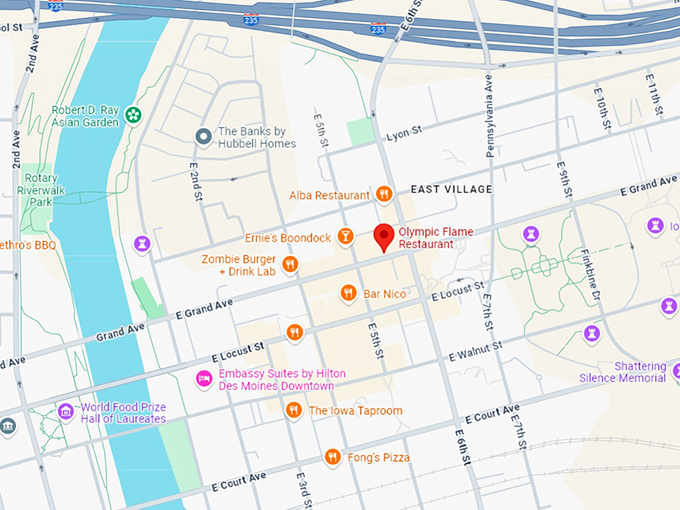 16. olympic flame map