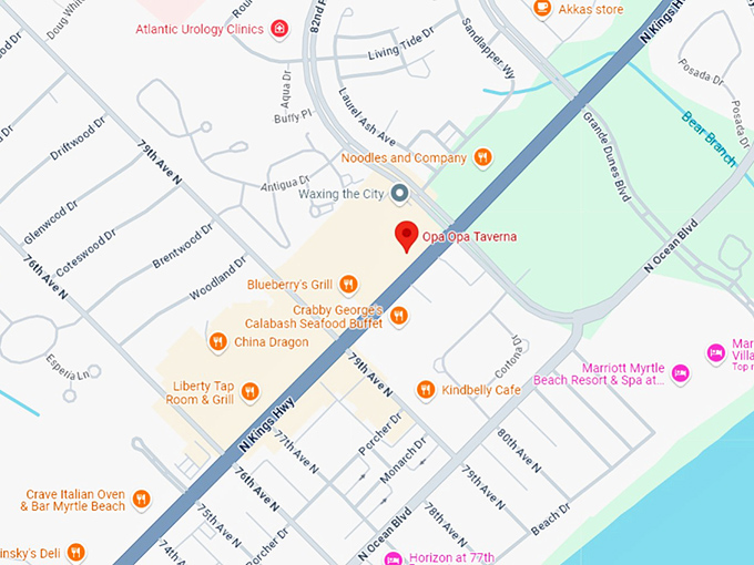 16. opa opa taverna map