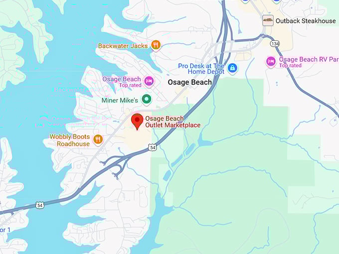 16. osage beach outlet marketplace map