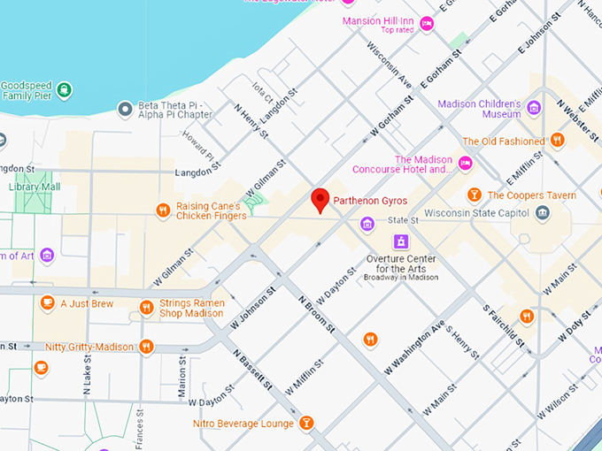 16. parthenon gyros map