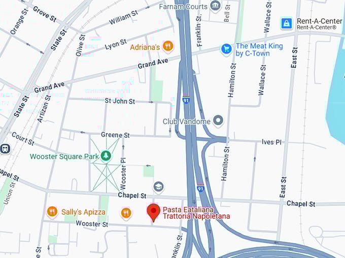 16. pasta eataliana trattoria napoletana map