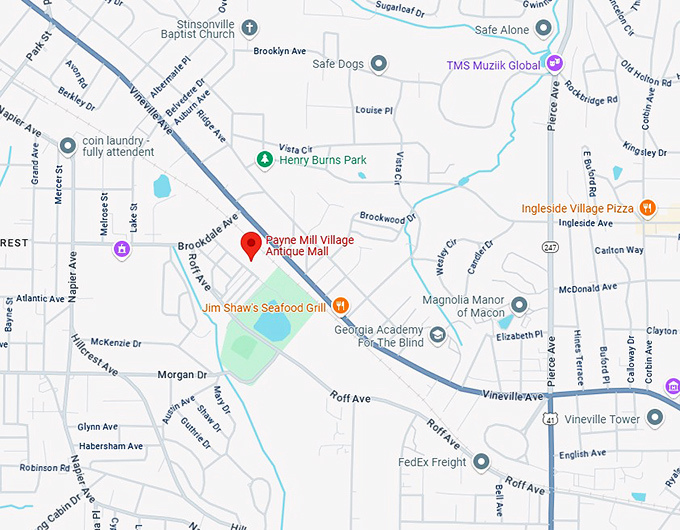 16. payne mill village antique mall map