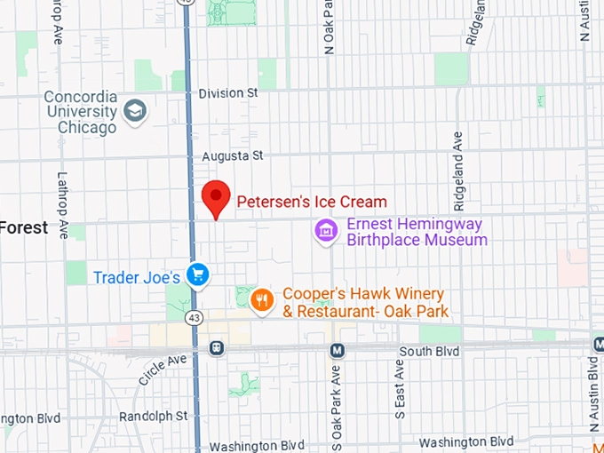 16. petersen's ice cream map