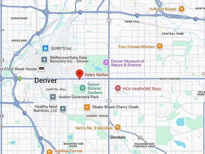 16. pete's kitchen map