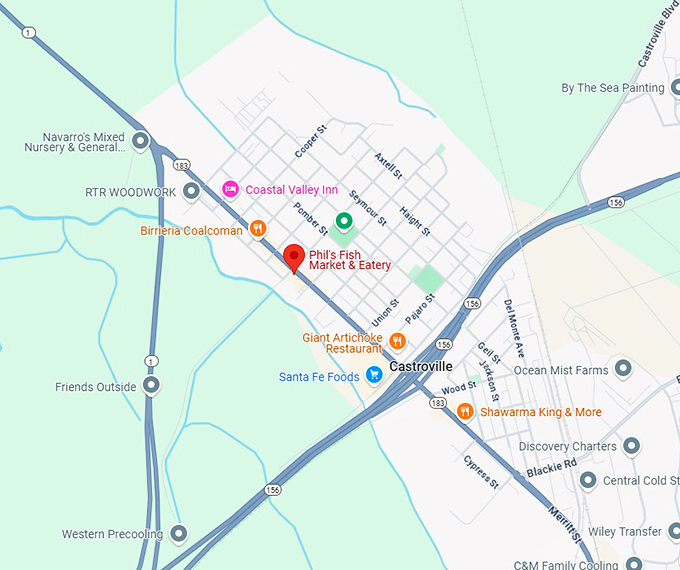 16. phil's fish market & eatery map