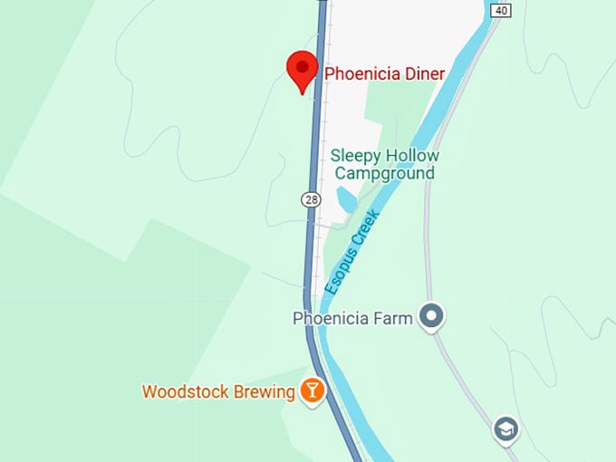 16. phoenicia diner map