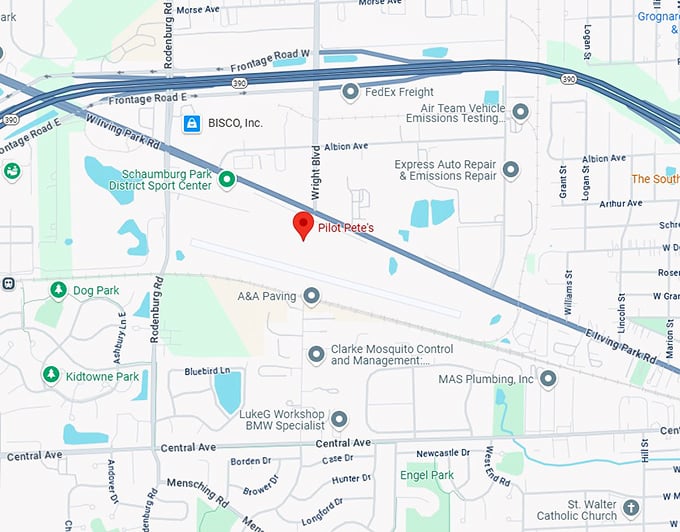 16. pilot pete's map