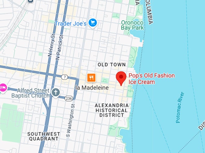 16. pop's old fashion ice cream co map