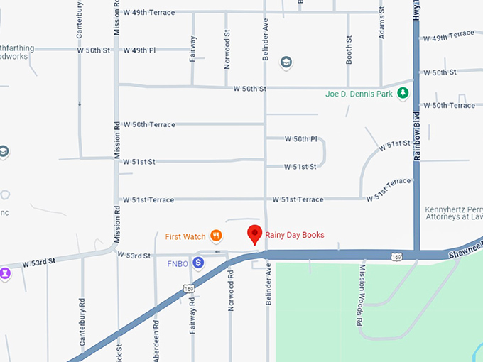 16. rainy day books map