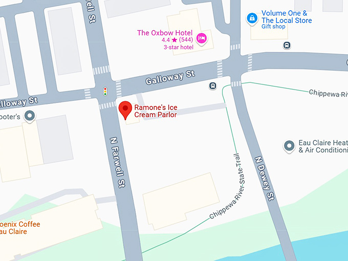 16. ramone's ice cream parlor map