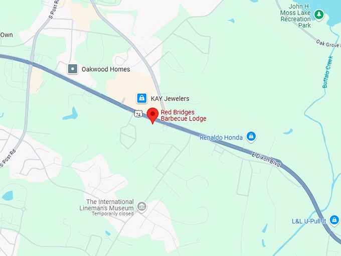 16. red bridges barbecue lodge map