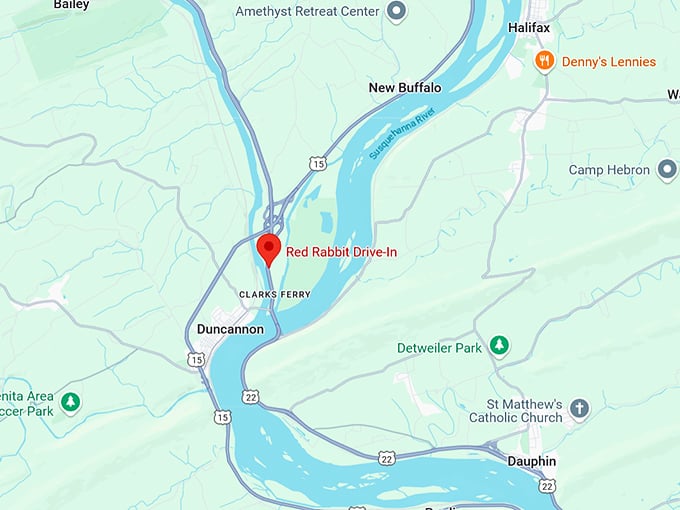 16. red rabbit drive in map