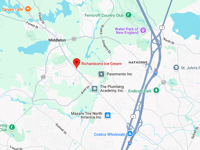 16. richardson's ice cream map
