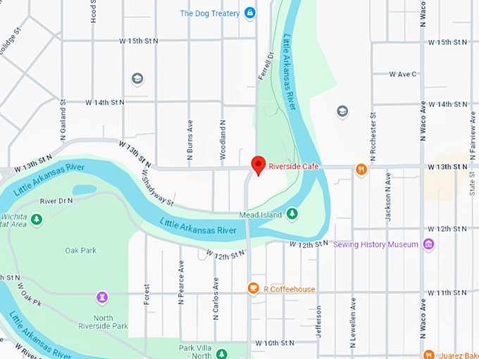 16. riverside cafe map