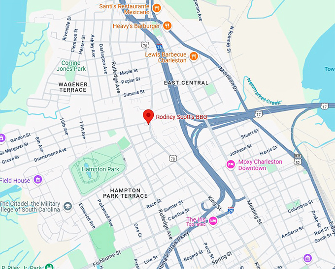16. rodney scott's bbq map