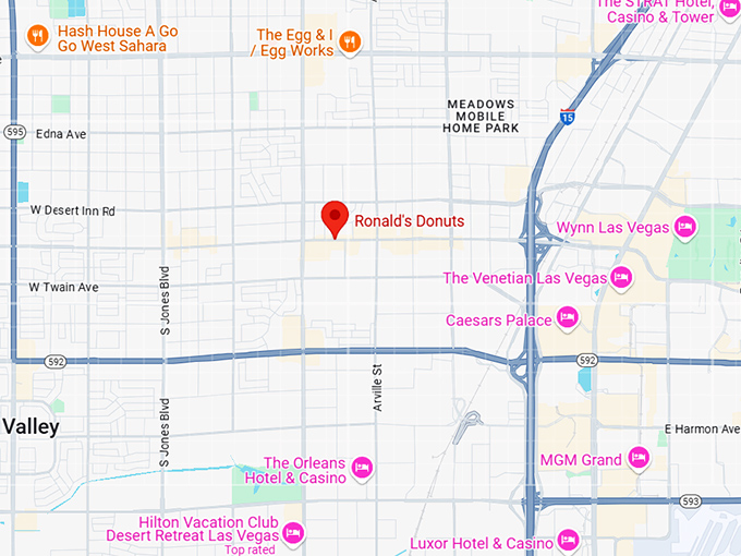 16. ronald's donuts map