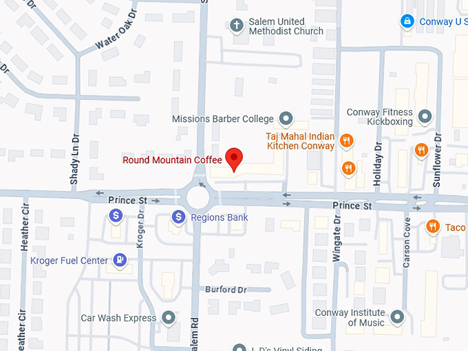 16. round mountain coffee map