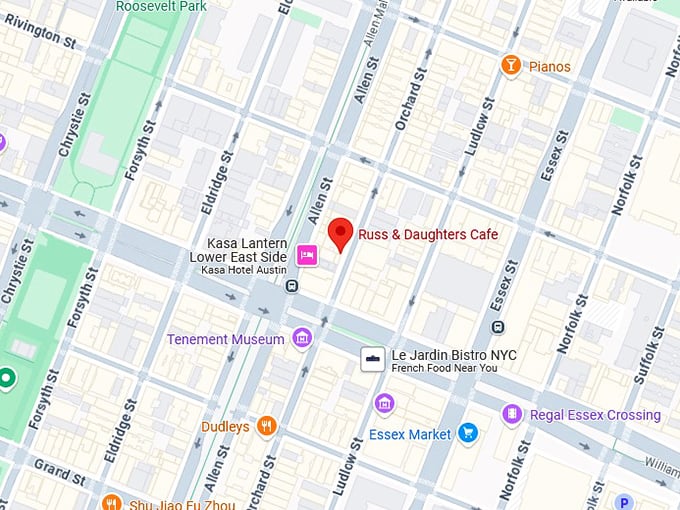 16. russ & daughters cafe map