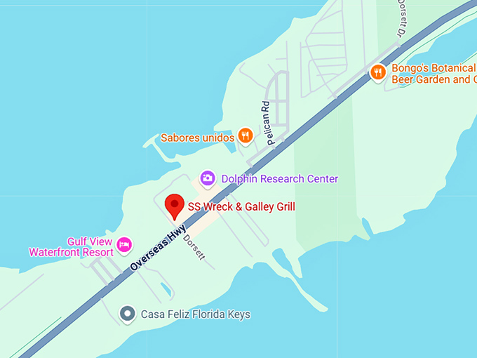 16. s.s. wreck & galley grill map