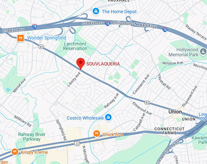 16. souvlaqueria map