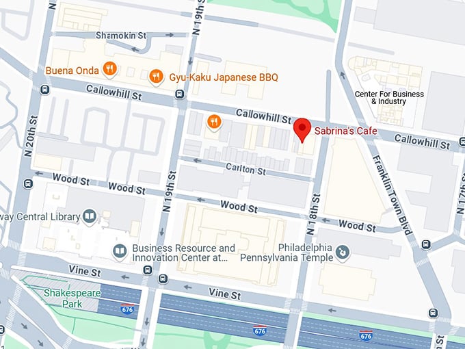 16. sabrina's cafe map