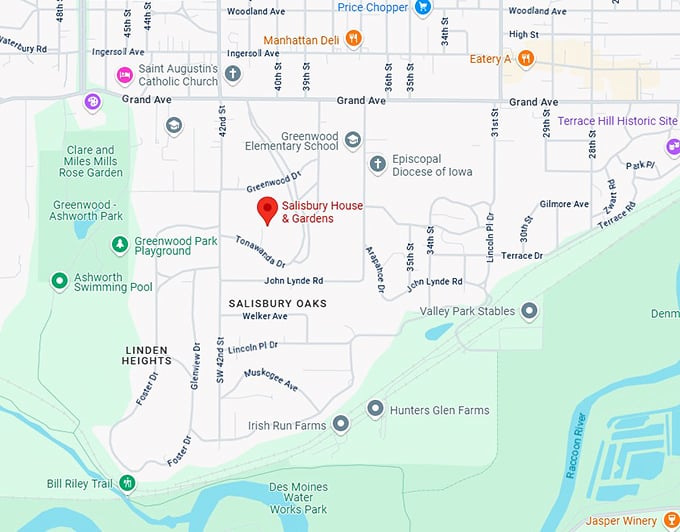 16. salisbury house & gardens map
