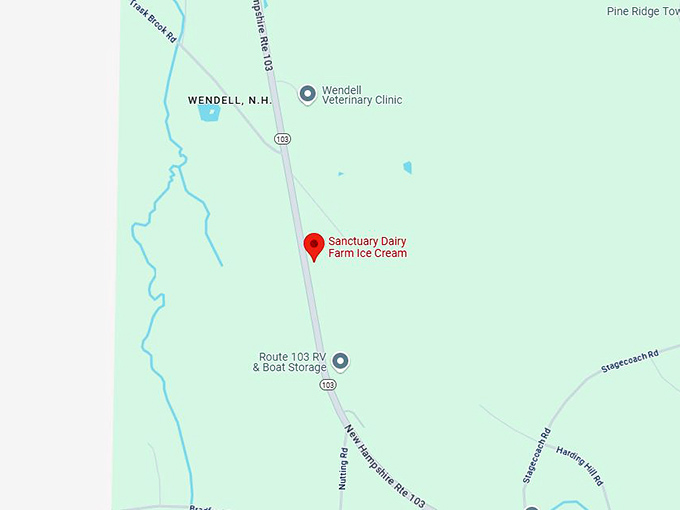 16. sanctuary dairy farm ice cream map