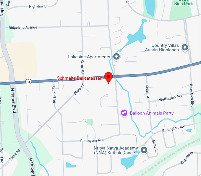 16. schmaltz delicatessen map