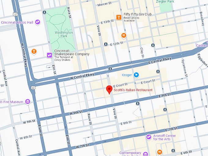 16. scotti's italian restaurant map