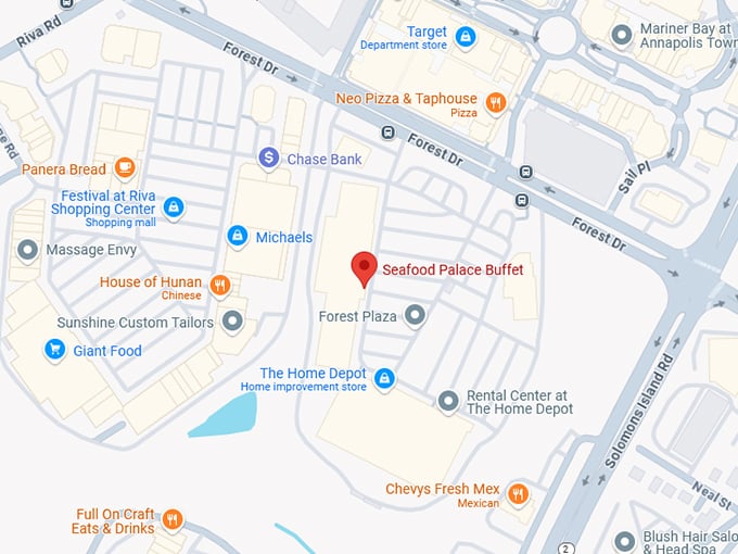 16. seafood palace buffet map