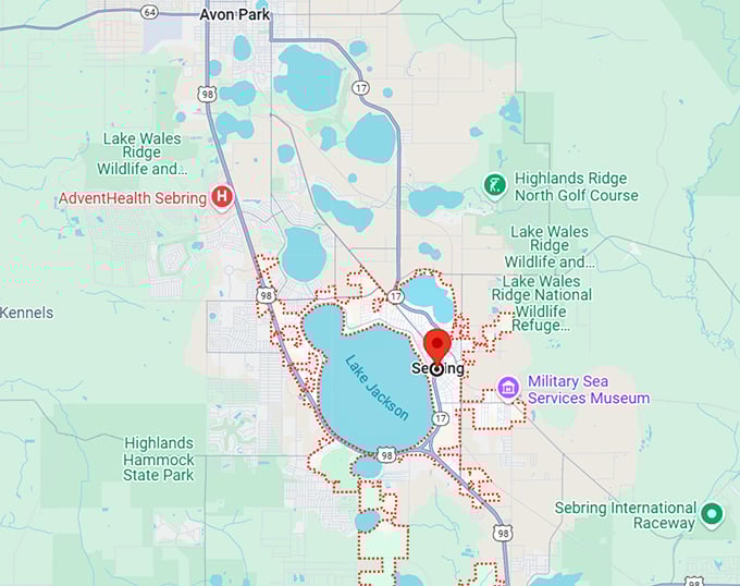 16. sebring florida map