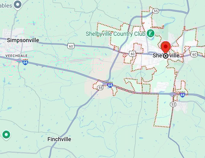 16. shelbyville kentucky map