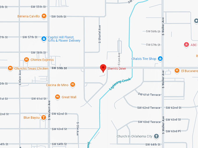 16. sherri's diner map