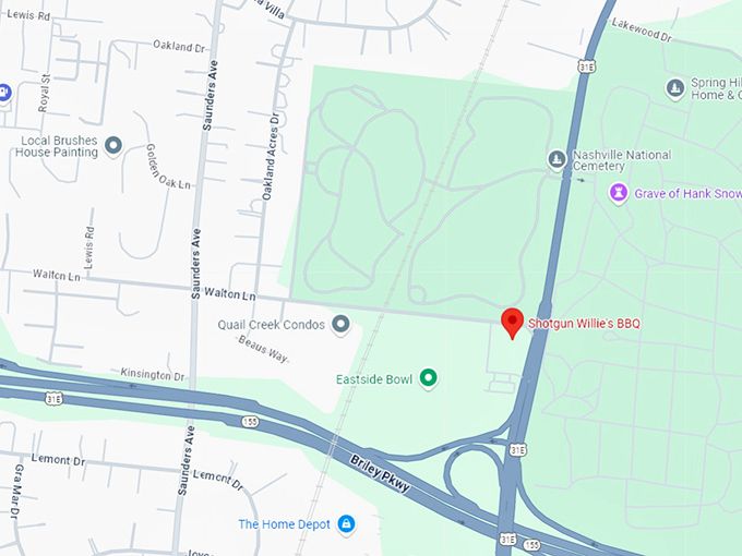 16. shotgun willie's bbq map