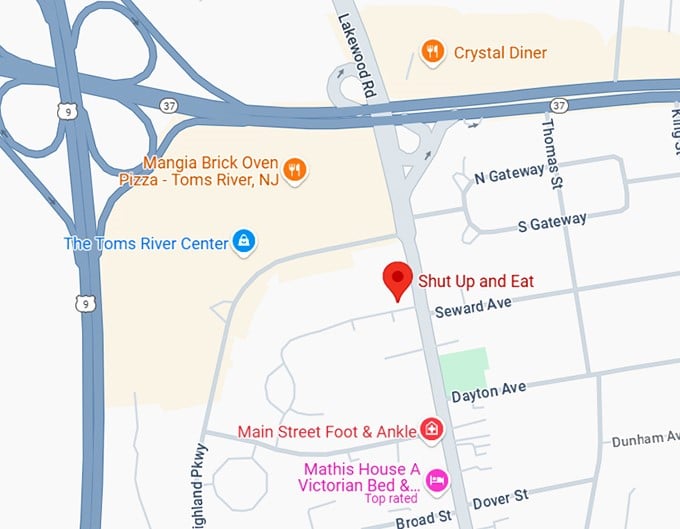 16. shut up and eat map