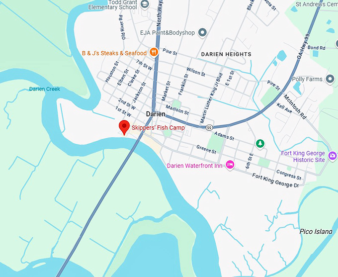 16. skippers&rsquo; fish camp map