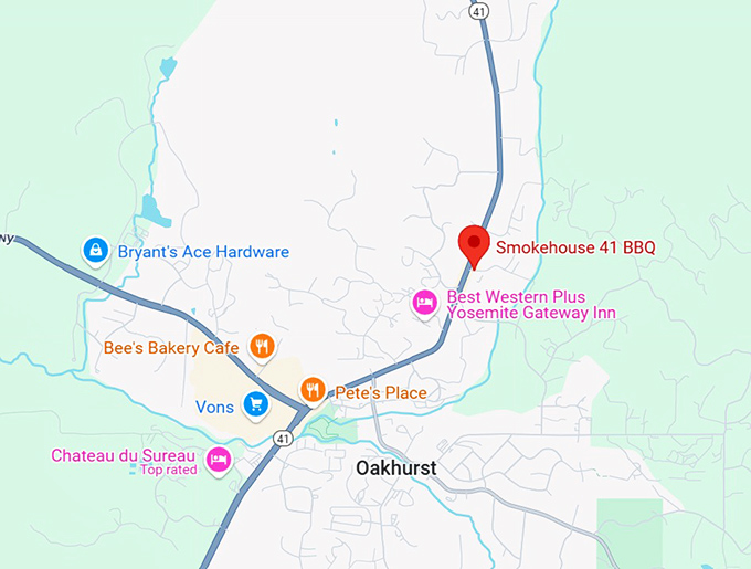 16. smokehouse 41 bbq map