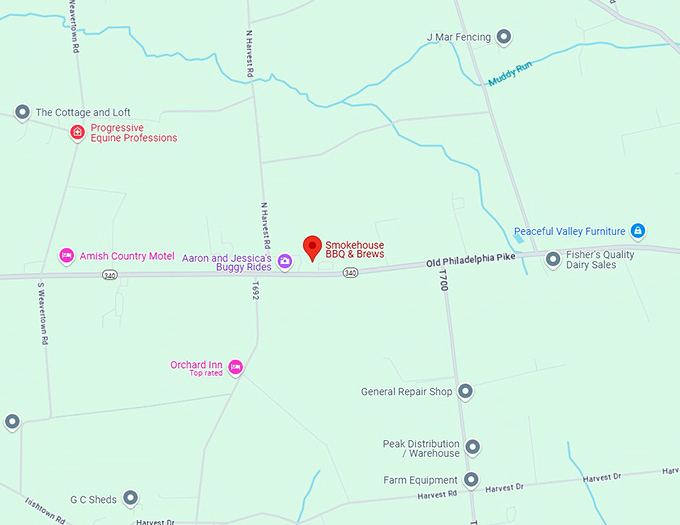 16. smokehouse bbq & brews map